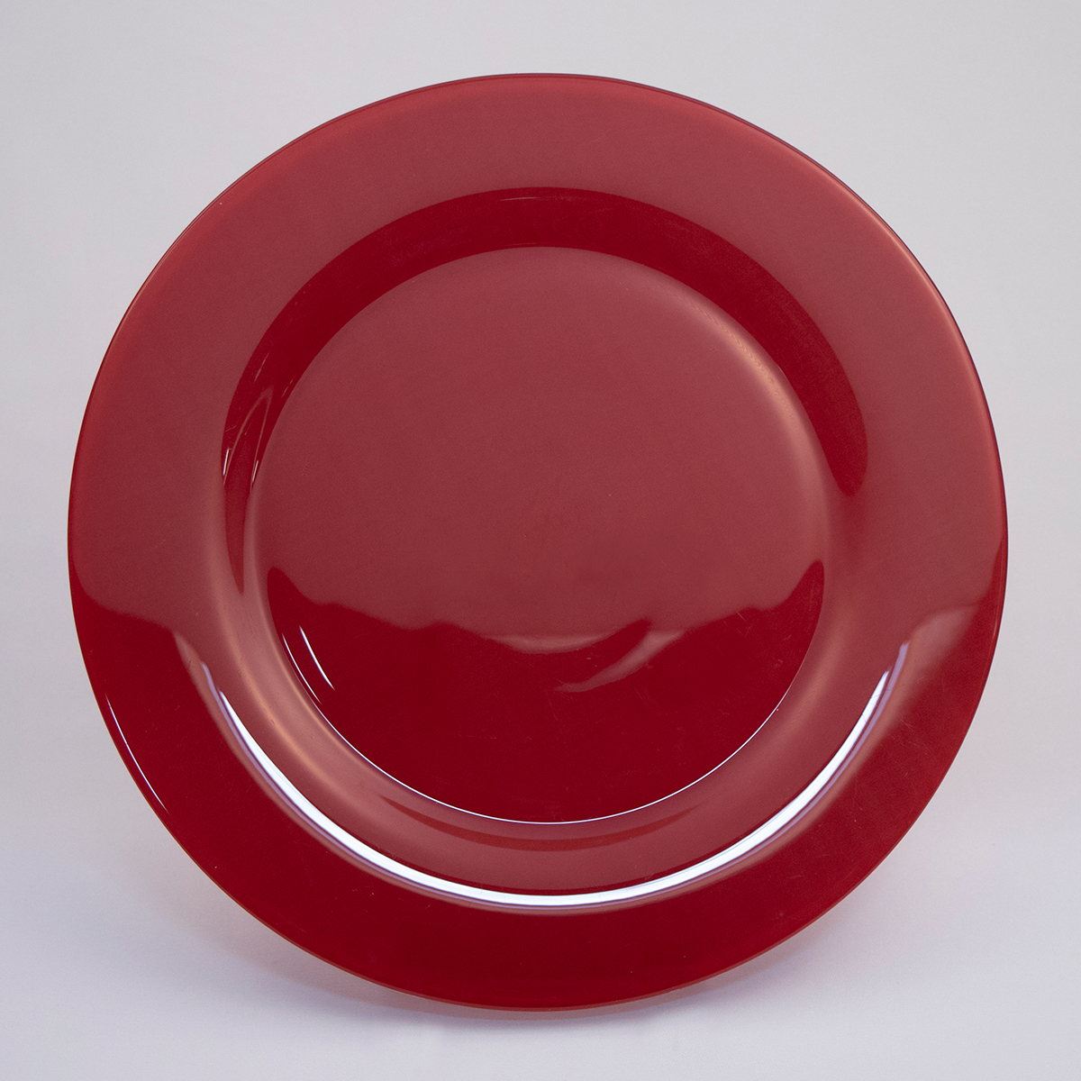 12" VIBE Red Charger Plate for Rent