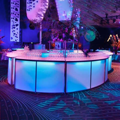 Translucent 16' Grand Bar | Town & Country Event Rentals