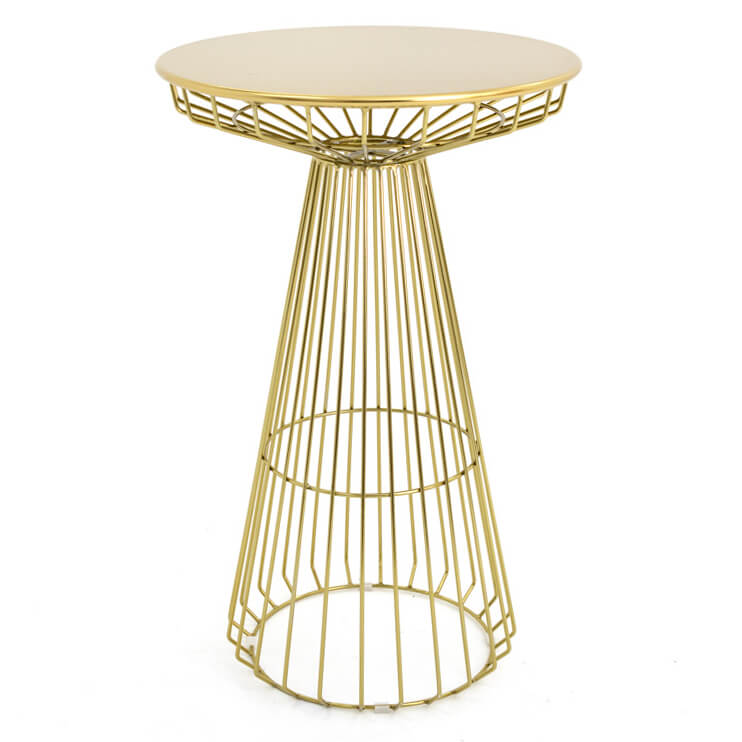 Wire Highboy, Gold | Town & Country Event Rentals