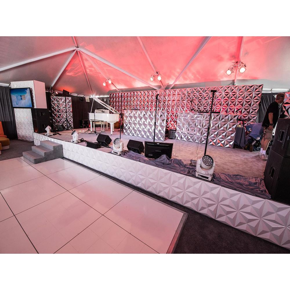 Steel Deck Stage With Step and Carpet | Town & Country Event Rentals