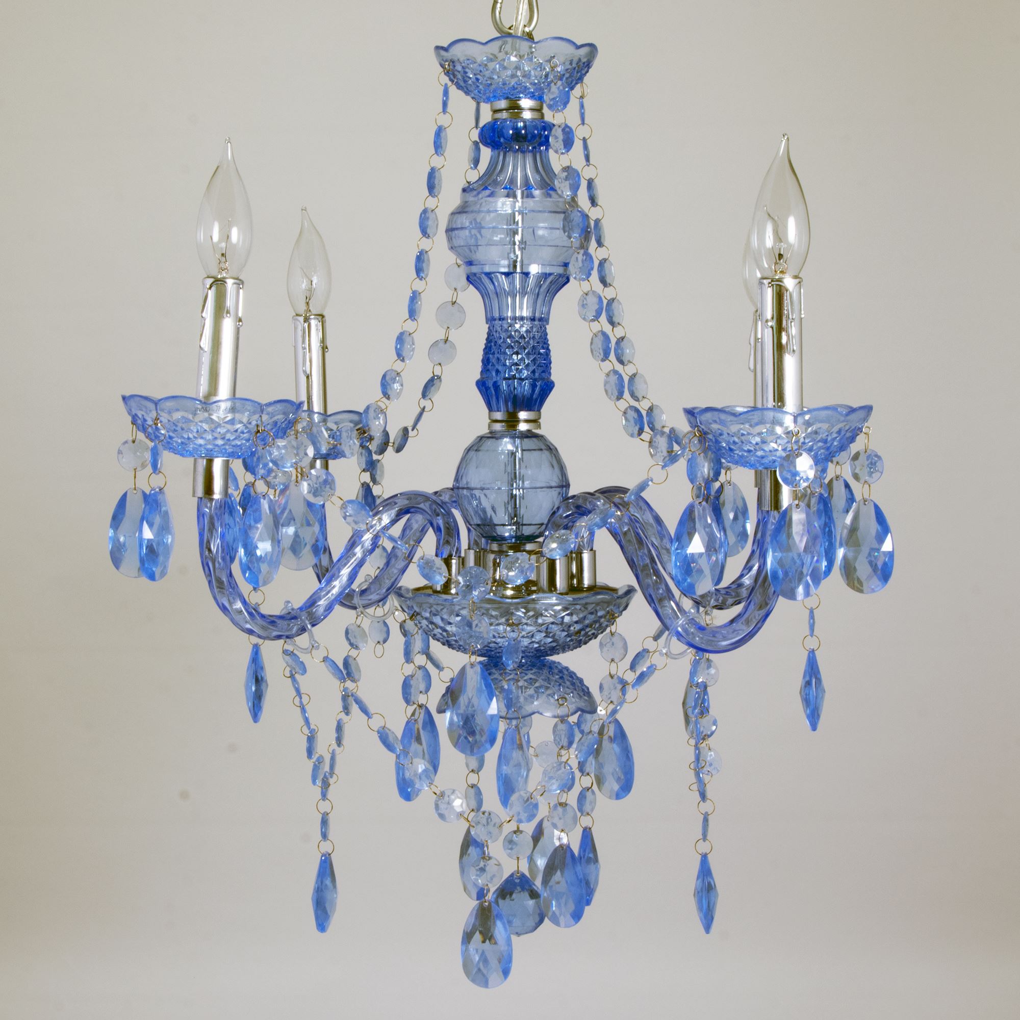24" Gabriella Light Blue Chandelier for Rent | Town & Country Event Rentals