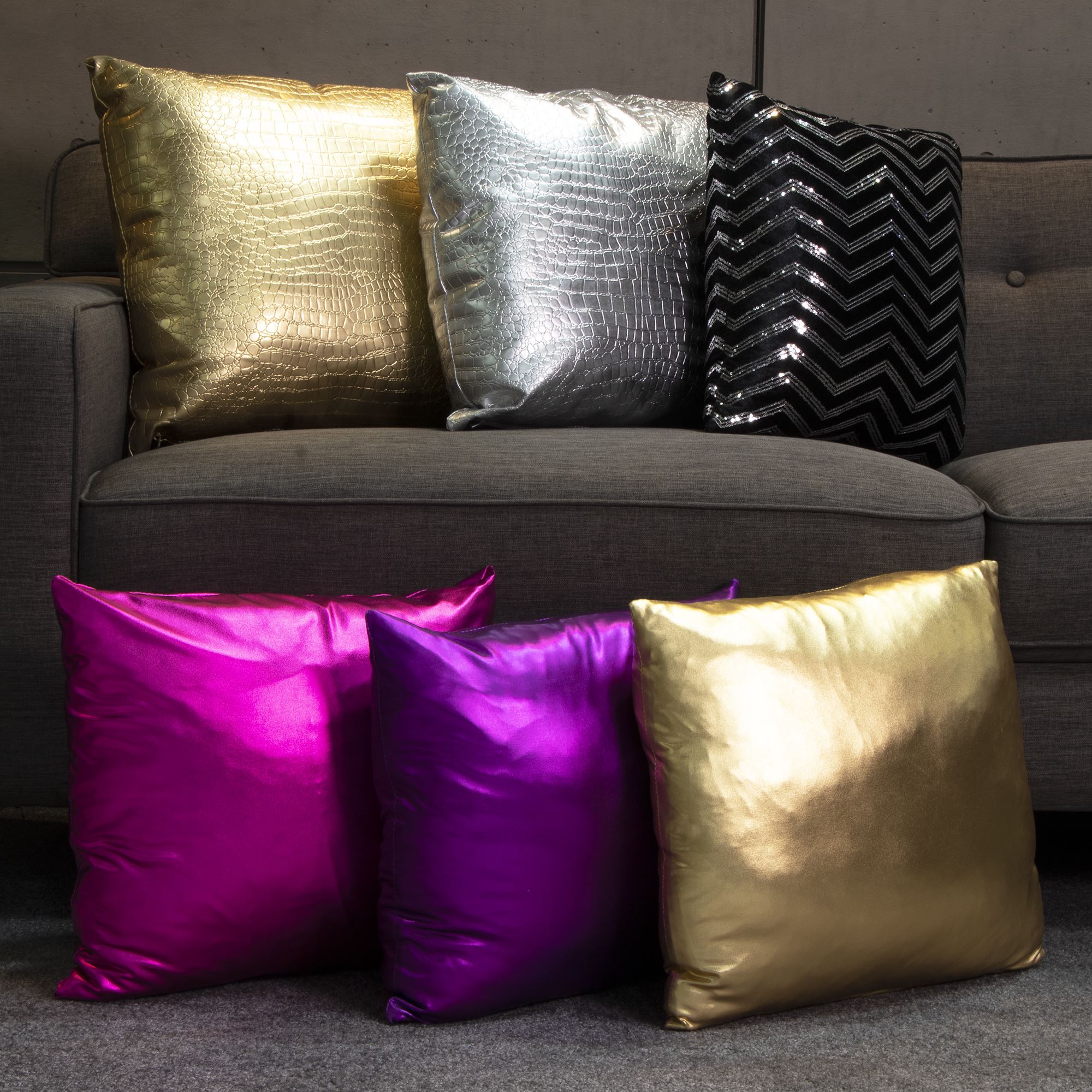 Metallic & Sequin Pillow | Town & Country Event Rentals