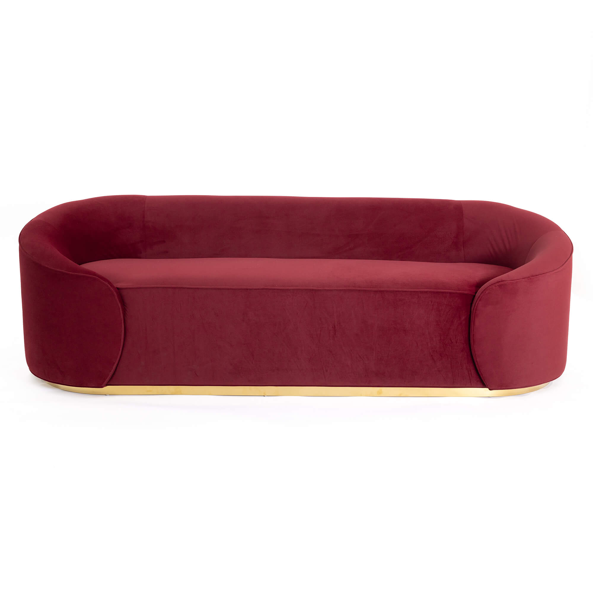 Monroe Sofa, Merlot | Town & Country Event Rentals