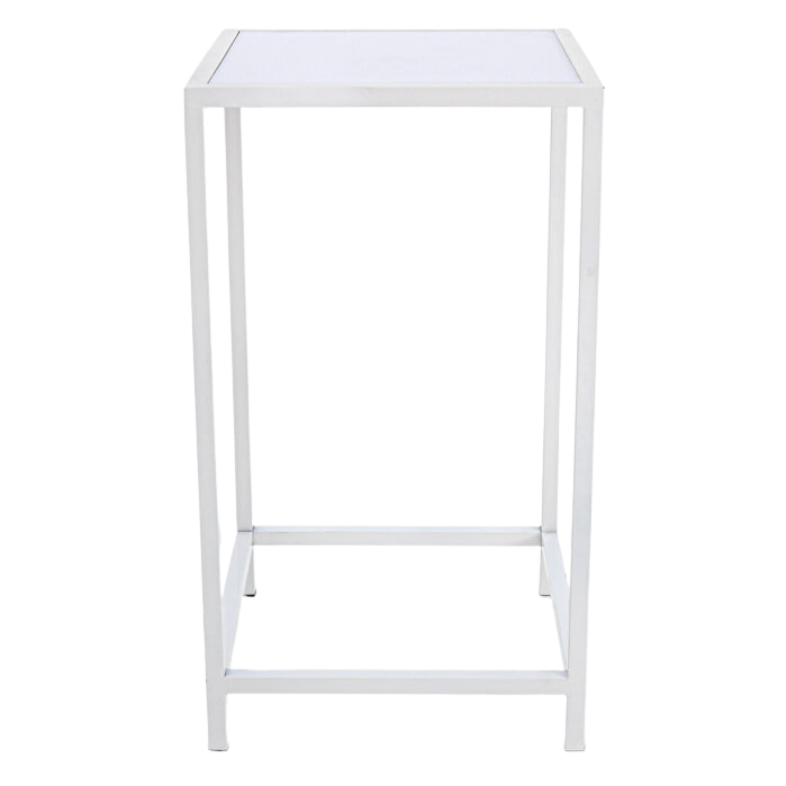 Delano Highboy, White | Town & Country Event Rentals