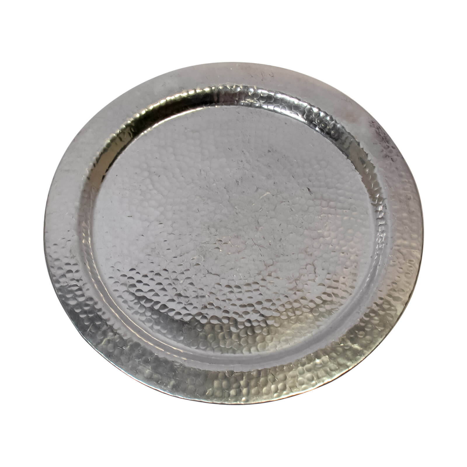 Hammered Aluminum Tray 24" | Town & Country Event Rentals