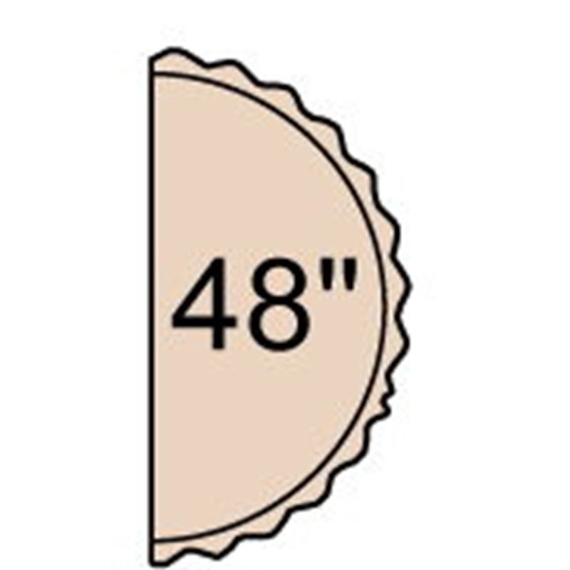 48" Half Round | Town & Country Event Rentals