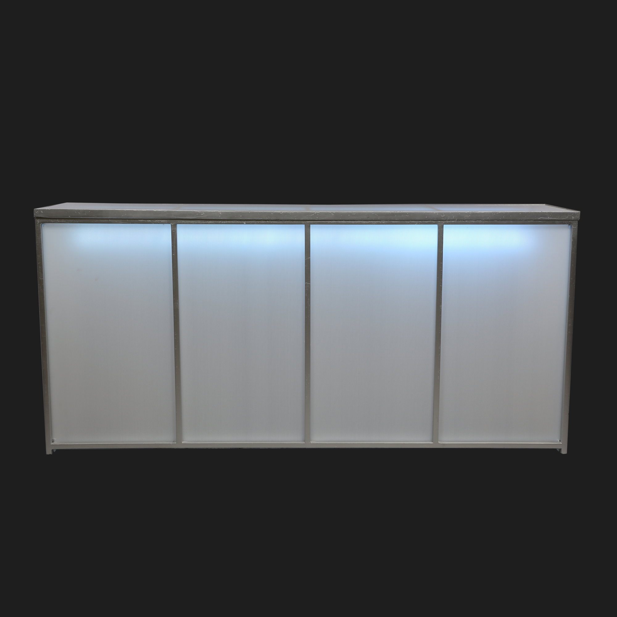 8' Translucent Vinyl Bar with LED Lights for Rent