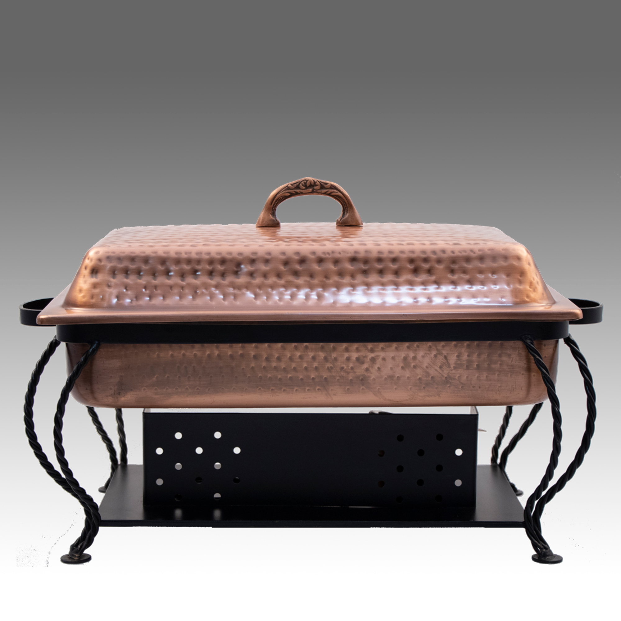 Edison Burnt Copper Rectangular Chafer | Town & Country Event Rentals