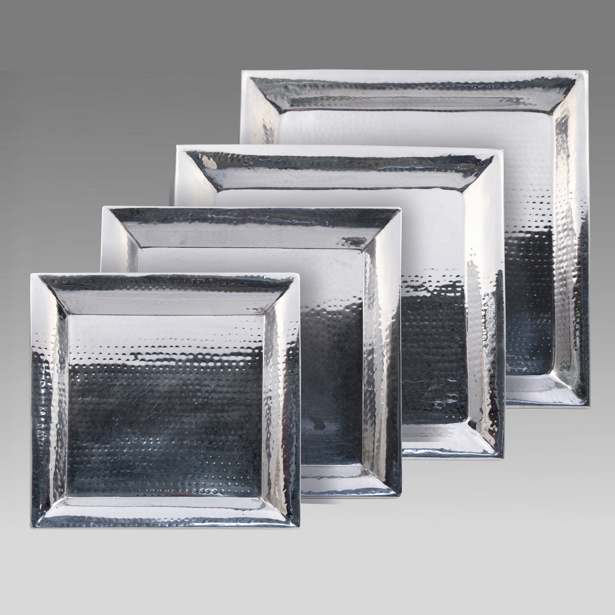 Hammered Square Trays | Town & Country Event Rentals