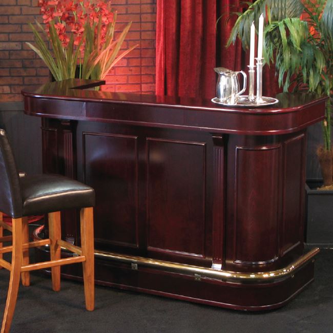 6' Mahogany Wrap Around Bar for Rent