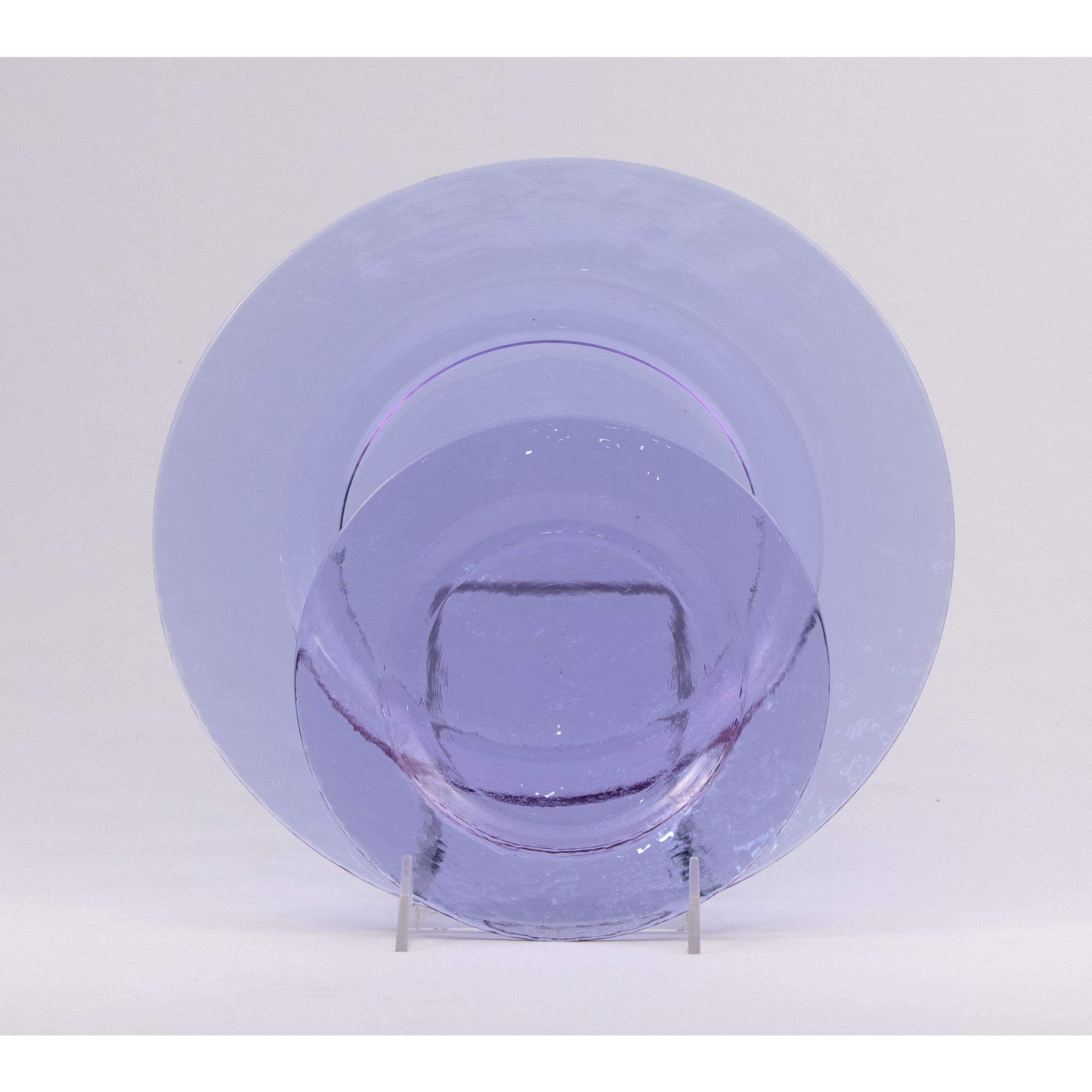 Obscura Prisma Violet Haze Glass Plates | Town & Country Event Rentals