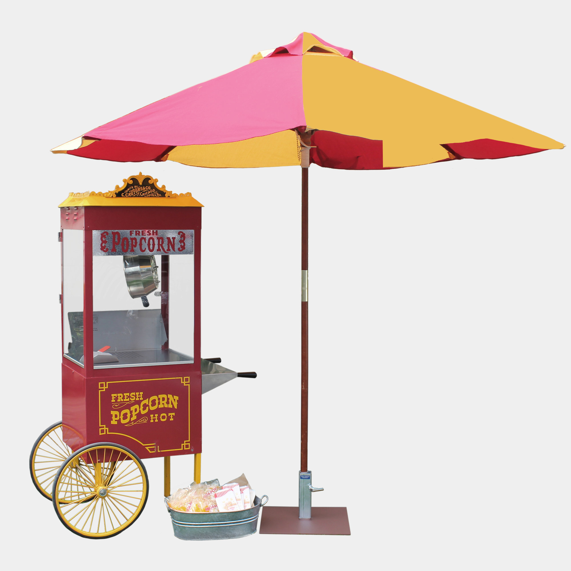 Vintage Popcorn Cart | Town & Country Event Rentals