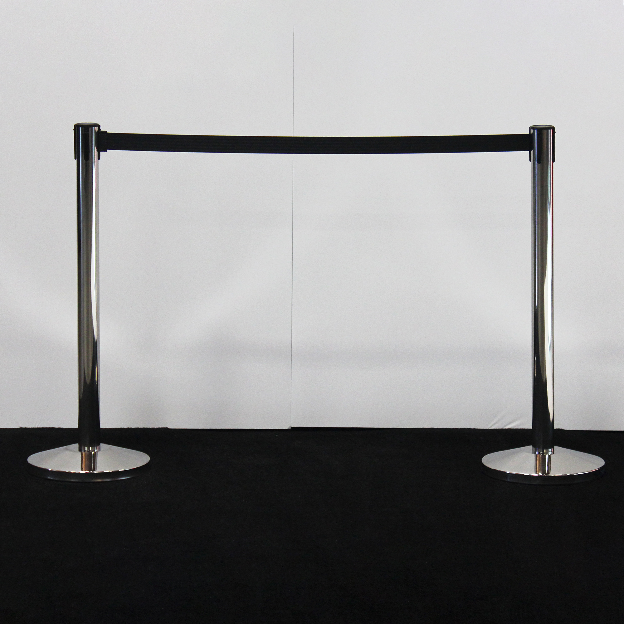 Chrome Retractable Stanchions | Town & Country Event Rentals