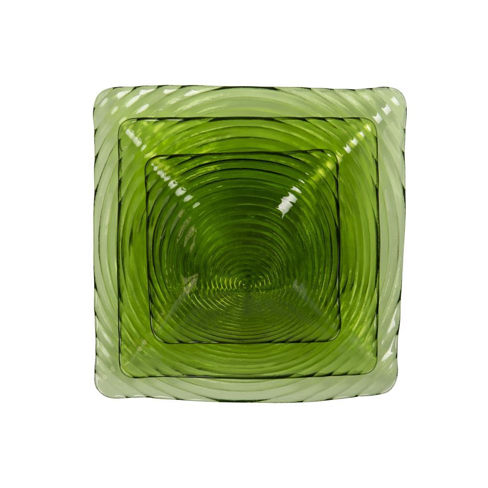 Green Glass Square China | Signature Party