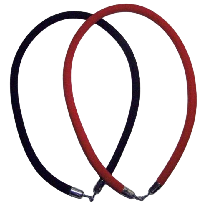 Black Velour Stanchion Rope 4' | Signature Party